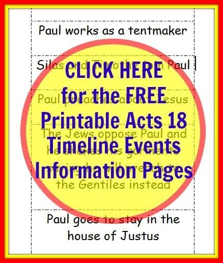 Acts 18 Scrambled Timeline Lesson for Kids