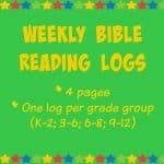 Weekly Bible Reading Logs - FutureFlyingSaucers Object Lessons