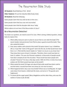The Resurrection Bible Study Pack – FutureFlyingSaucers Object Lessons